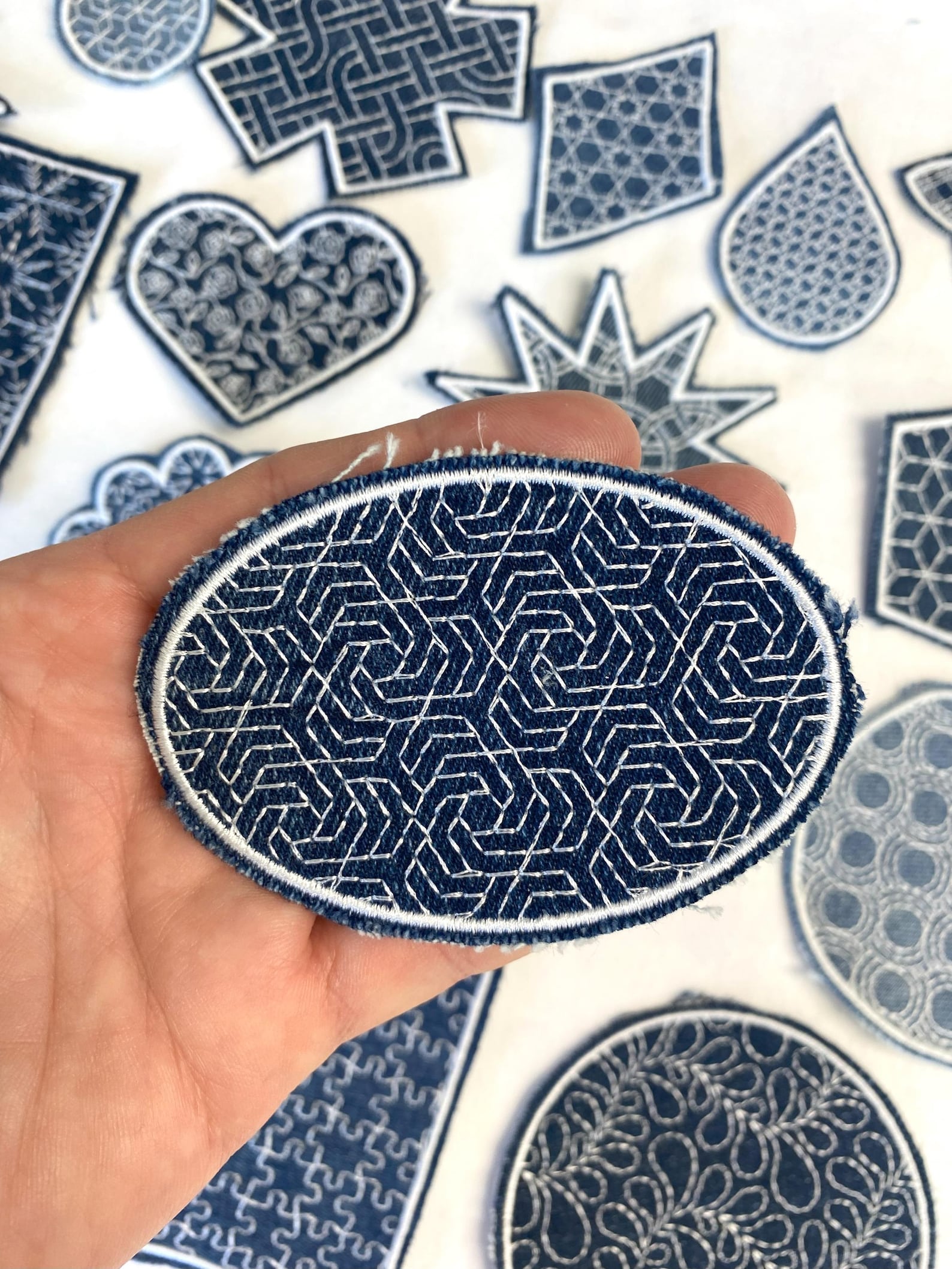 Sashiko Boro Quilting Machine Embroidery File Design 4x4 Inch Hoop ...