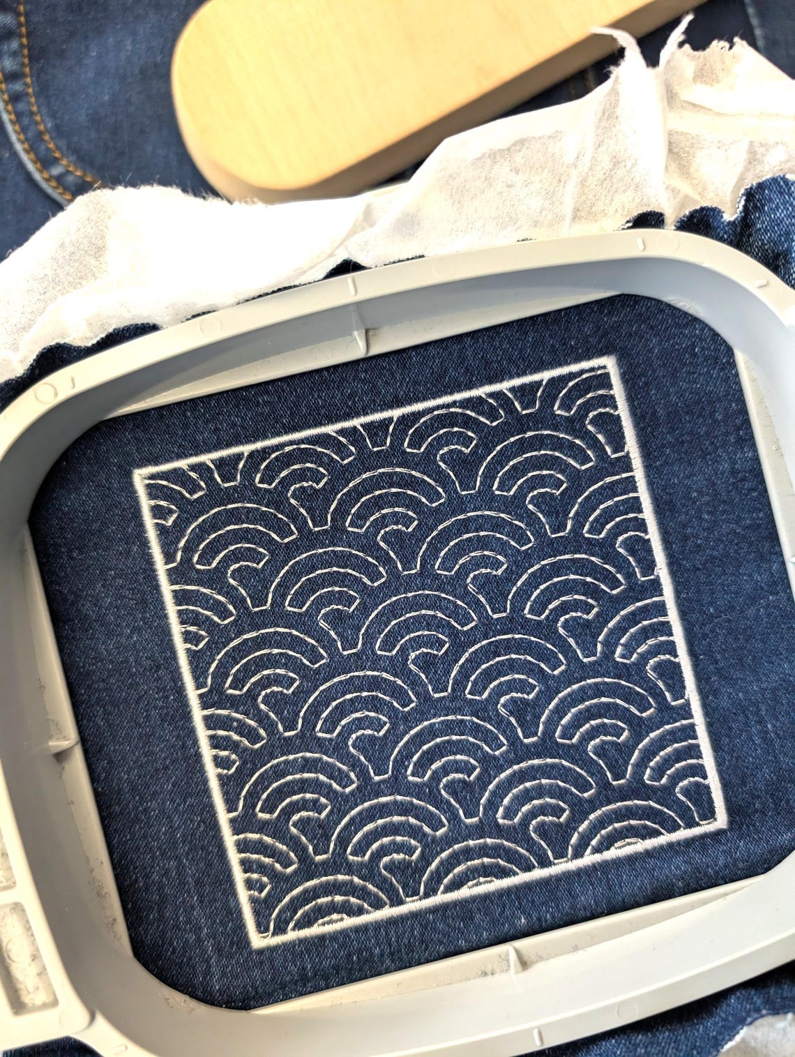Sashiko Boro Quilting Square Machine Embroidery File Design 4x4 Inch ...