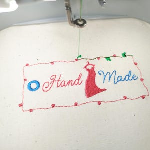 Machine Embroidery Design-ith Handmade Tag Set 4, Christmas Tag ...