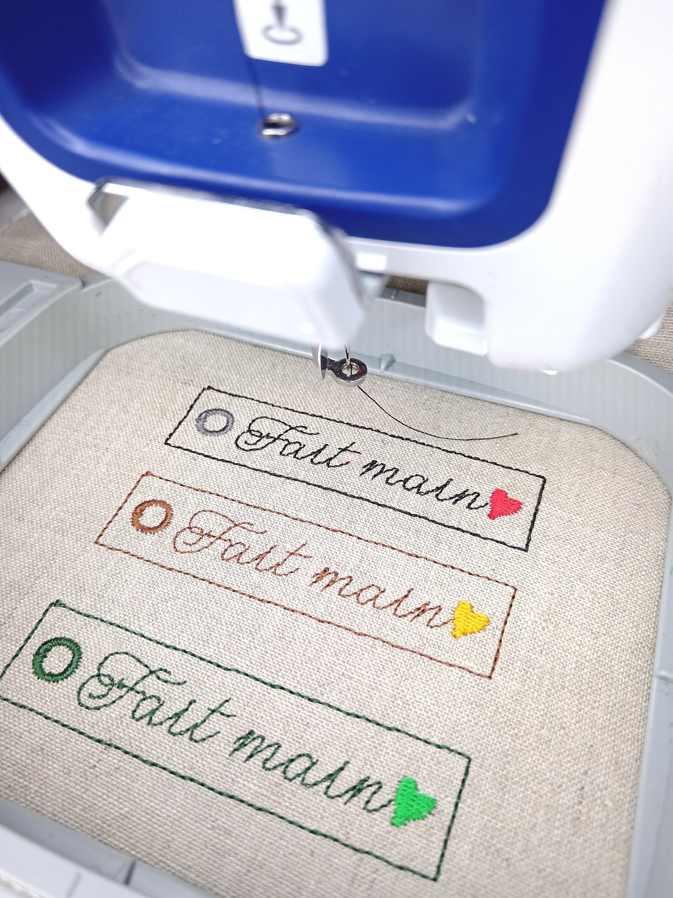 Machine Embroidery Design in the Hoop Handmade Hanging Tag. Digital ...