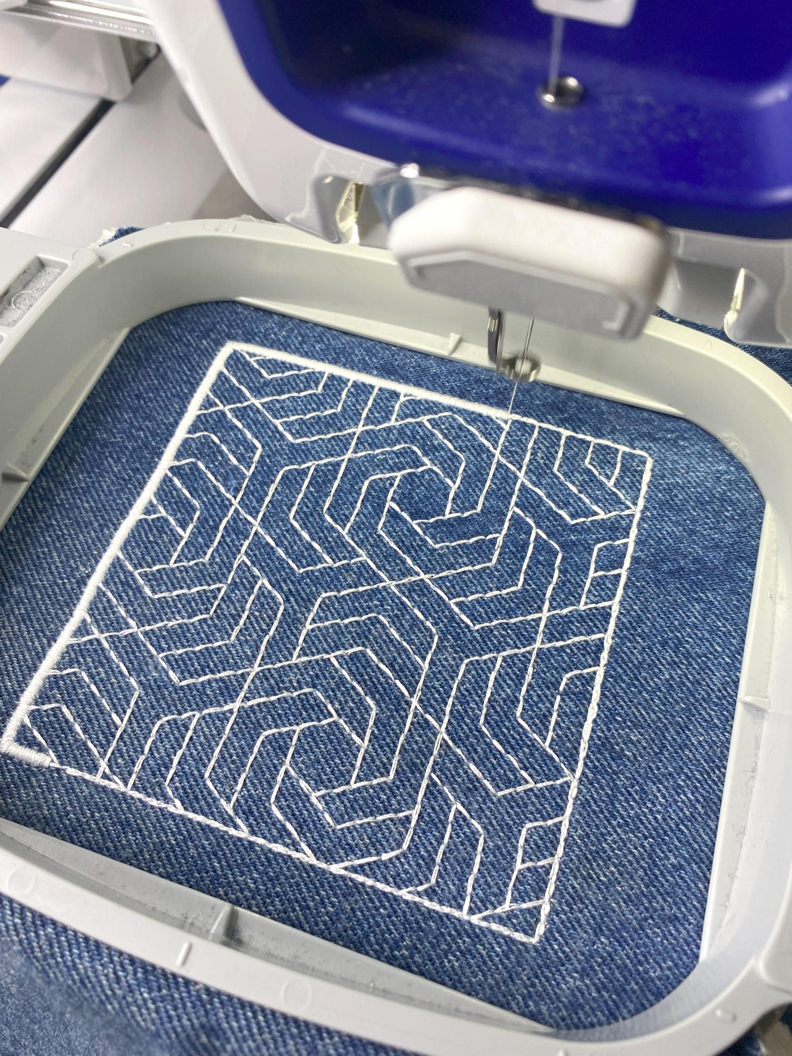 Sashiko Boro Quilting Square Machine Embroidery File Design 4x4 Inch ...