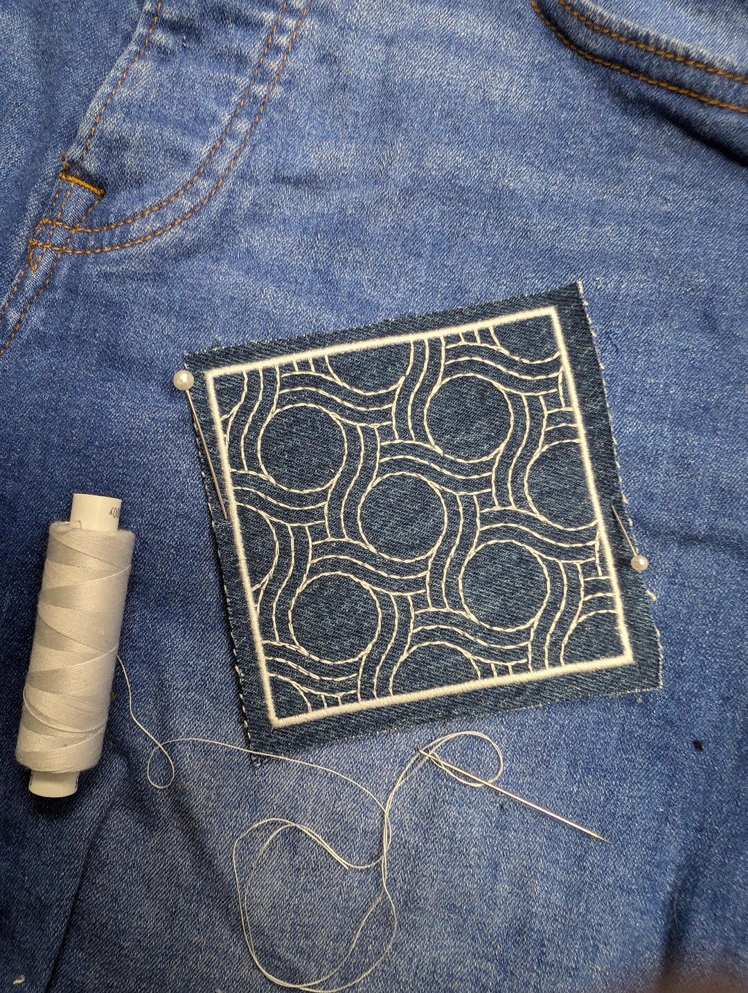 Sashiko Boro Quilting Square Machine Embroidery File Design 4x4 Inch ...