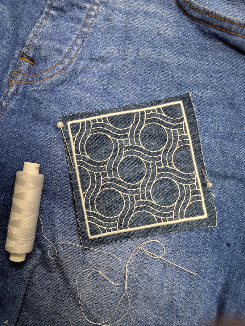 Sashiko Boro Quilting Square Machine Embroidery File Design 4x4 Inch ...