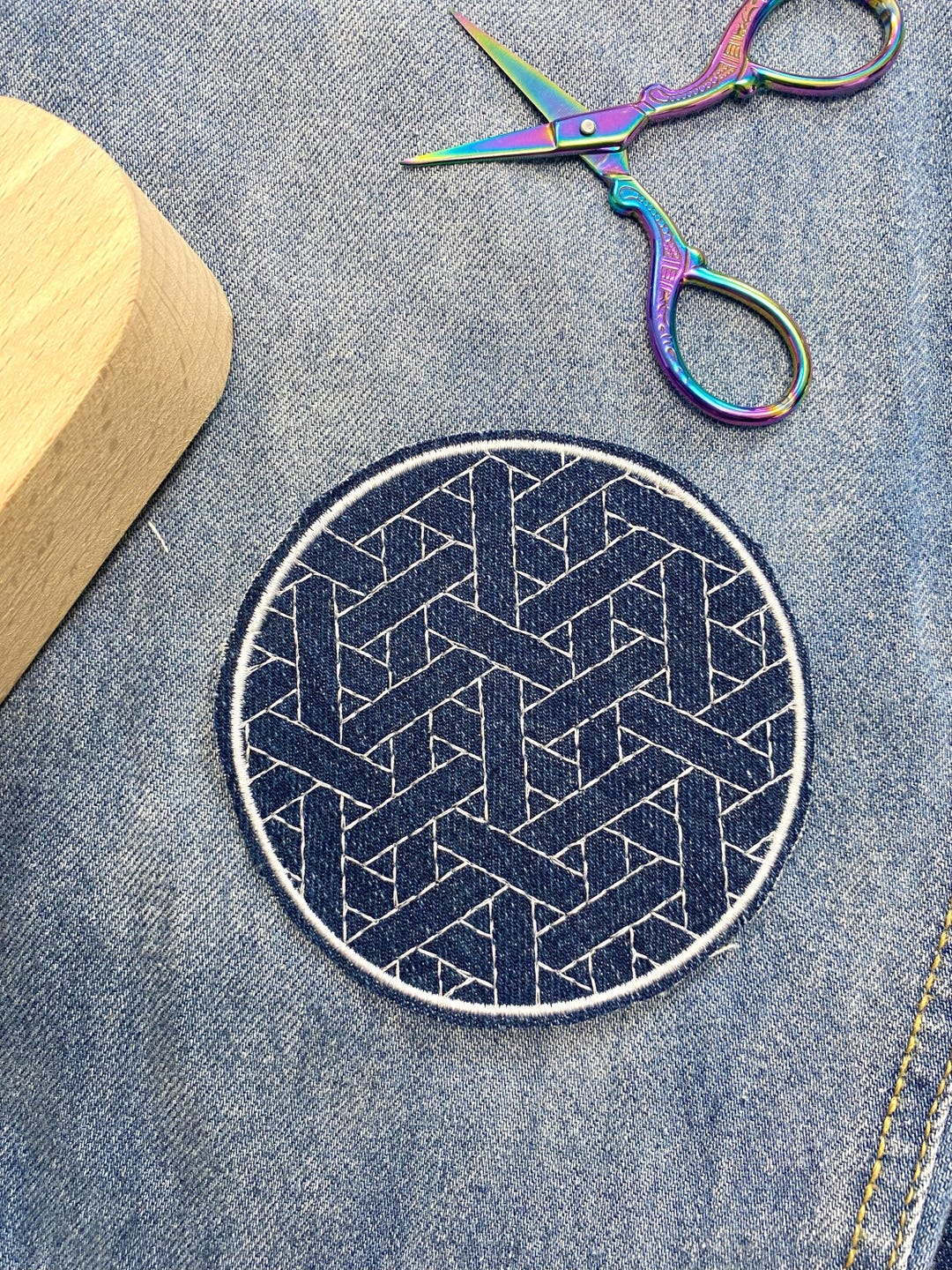 Sashiko Boro Quilting Circle Machine Embroidery File Design 4x4 Inch ...