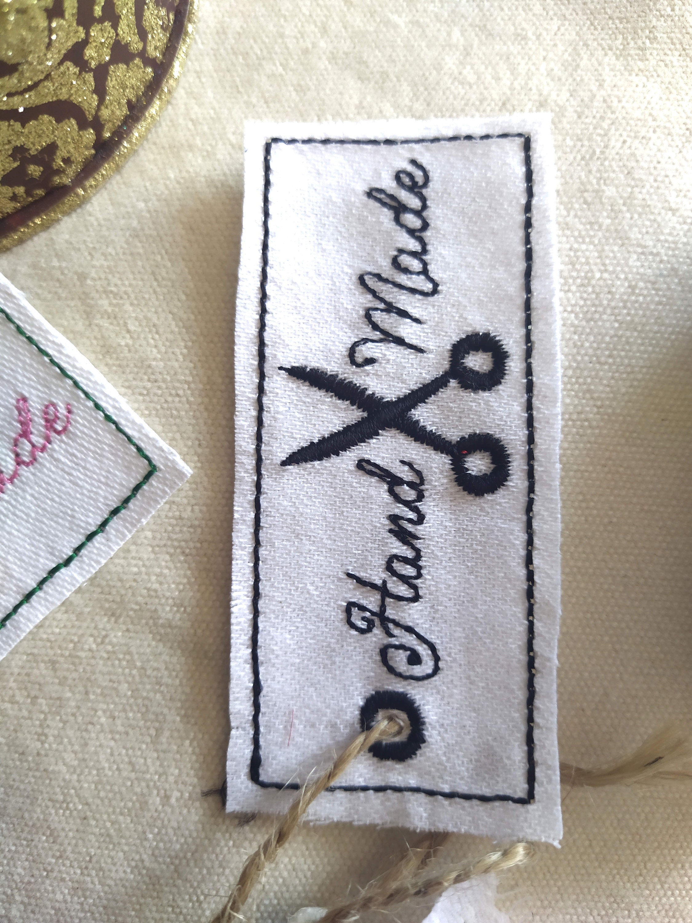 Machine Embroidery Design-ith Handmade Tag, Hanging Tag -(4x4) . in the ...