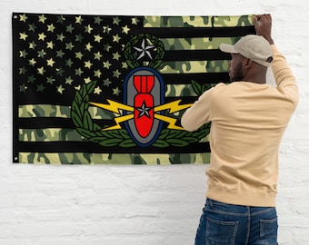 Standard Master EOD Patch Series Professional Wooden American Flag Gift Customization for ETS ...