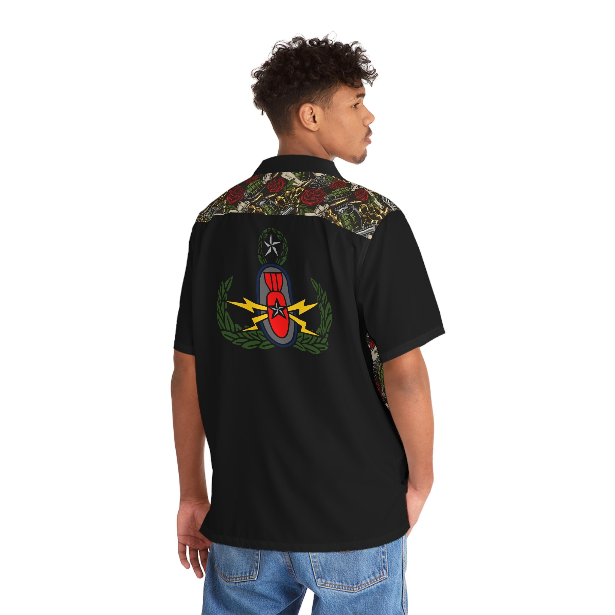 SWDB EOD Guns & Grenades Men's Hawaiian Shirt - Etsy
