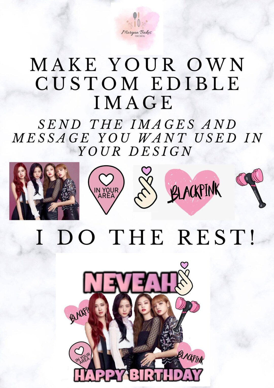 Custom Edible Cake Topper / Design Your Own Topper With Multiple Images ...