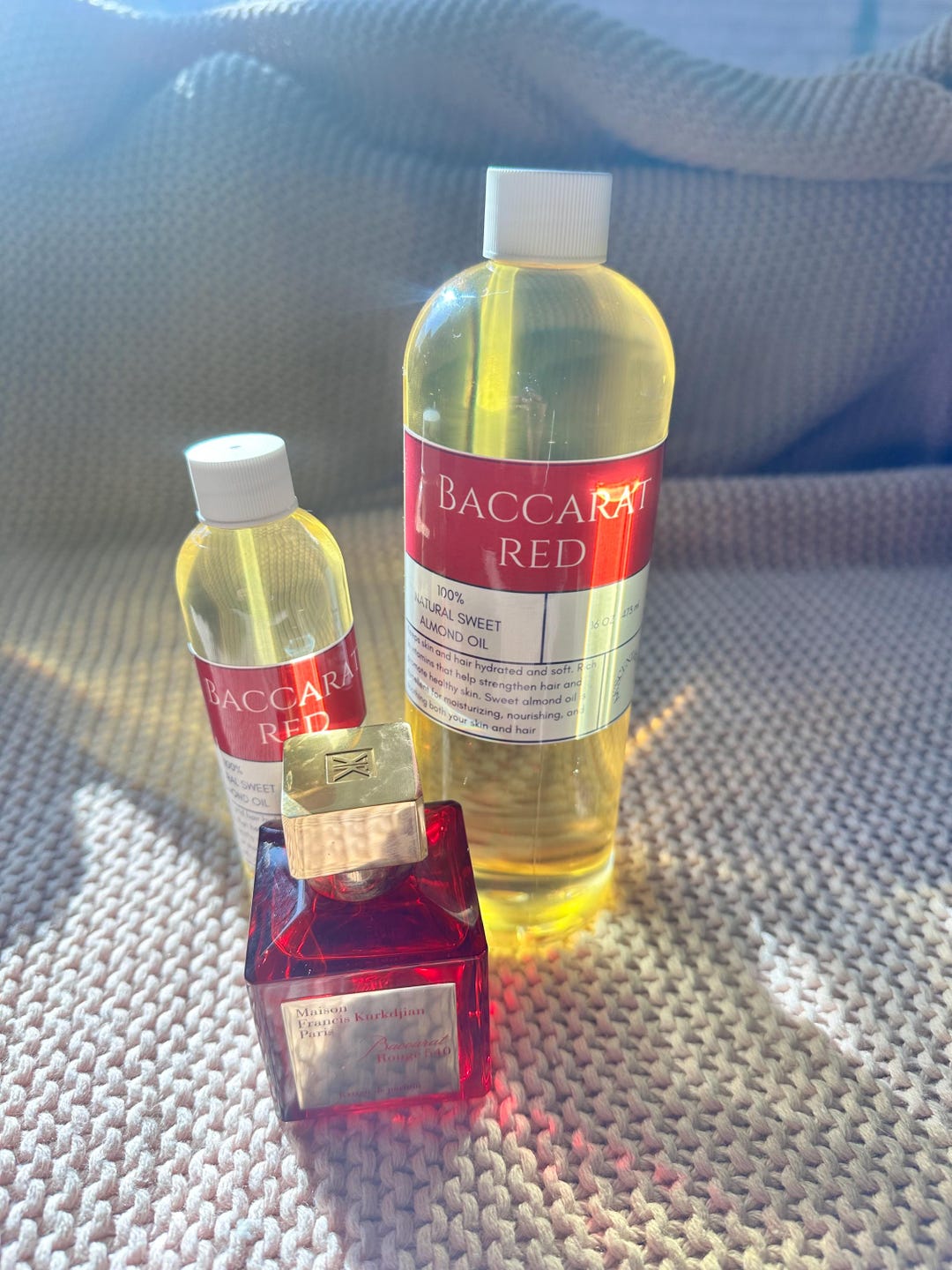 Bacarat Red Scented Body Oil - Etsy