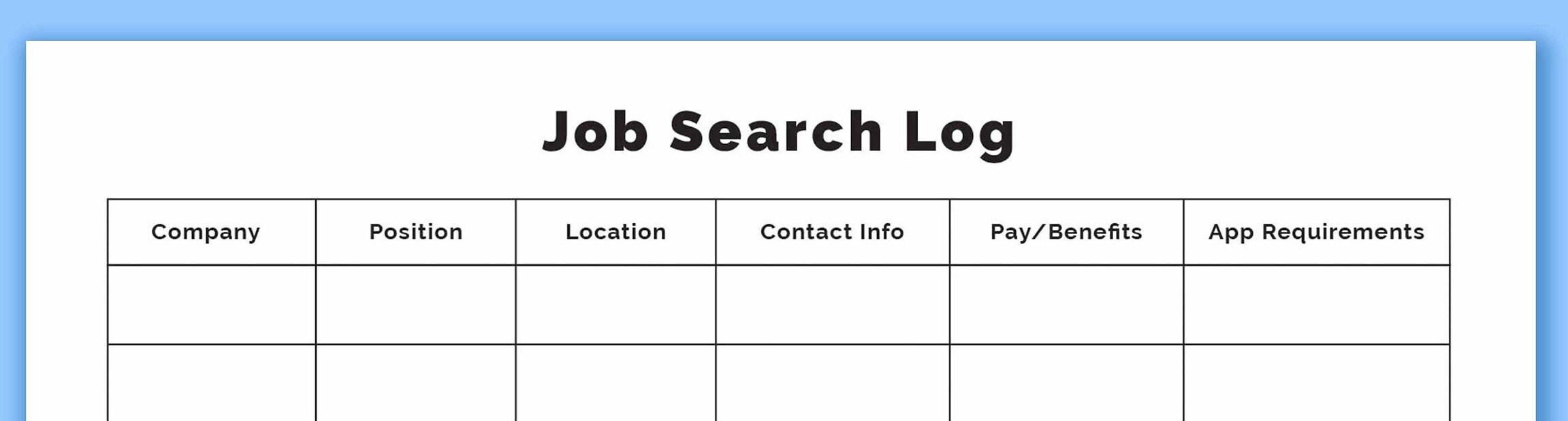 Job Search, Application, and Interview Tracker PRINTABLES, Instant ...