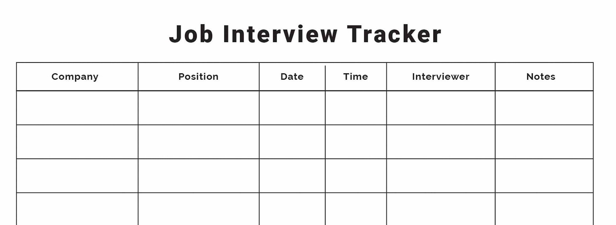 Job Search, Application, and Interview Tracker PRINTABLES, Instant ...