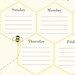 Busy as a Bee Weekly Planner, PRINTABLE, Instant Download, Bumblebee ...