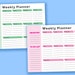 Weekly Planner Bundle Pack, PRINTABLES, Instant Download, Multiple ...