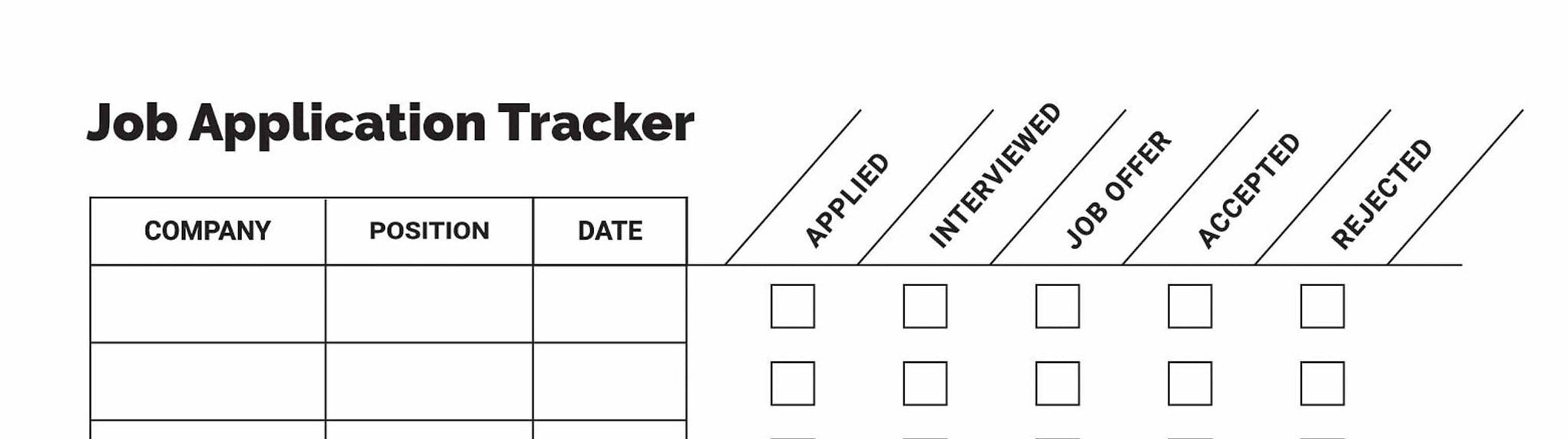 Job Search, Application, and Interview Tracker PRINTABLES, Instant ...
