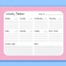PRINTABLE Weekly Planner, Polka Dots on Pink Background, Monday Start ...