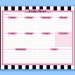 PRINTABLE Weekly Planner, Black and White Stripes With Pink Border ...