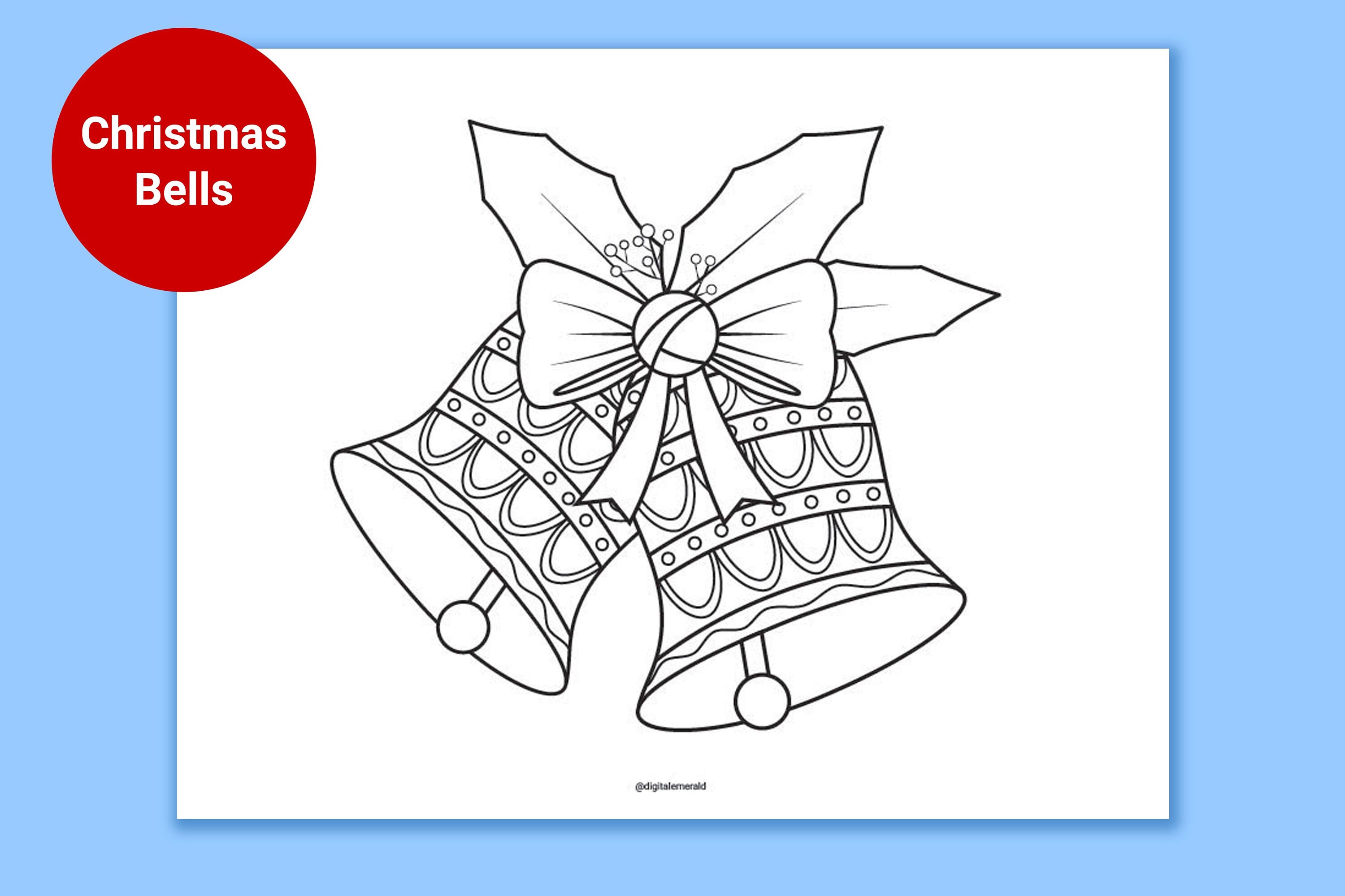Christmas Holiday Coloring Pages, PRINTABLES, Instant Digital Download ...