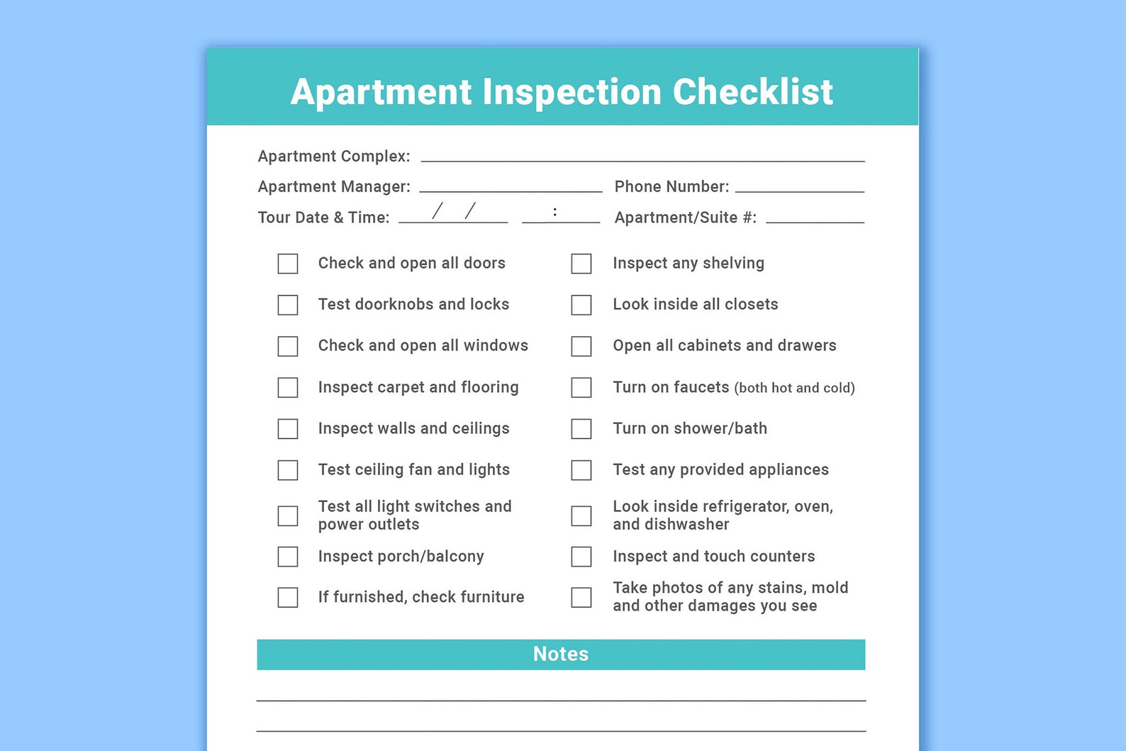 Apartment Search Bundle, PRINTABLES, Instant Download, Graduation Gifts ...