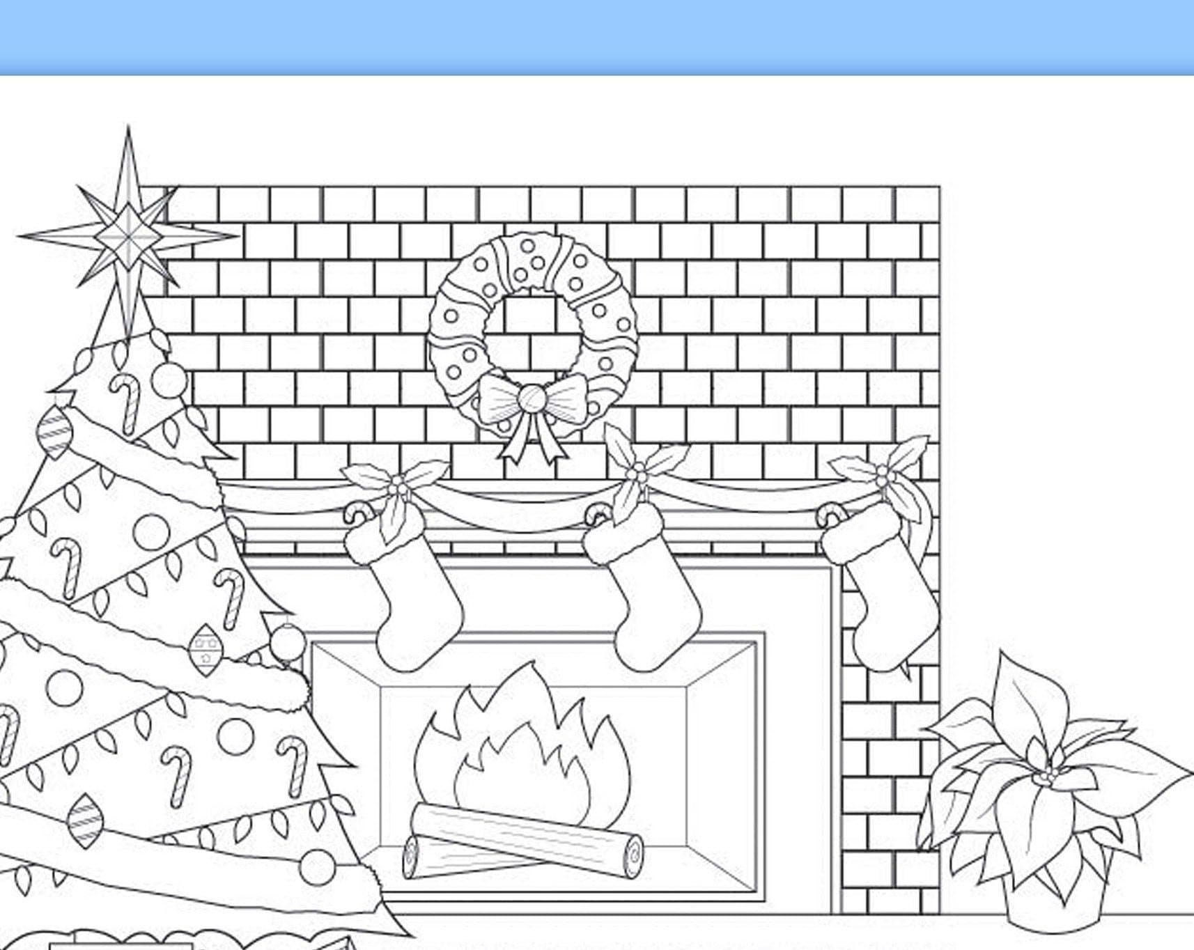 Christmas Holiday Coloring Pages, PRINTABLES, Instant Digital Download ...