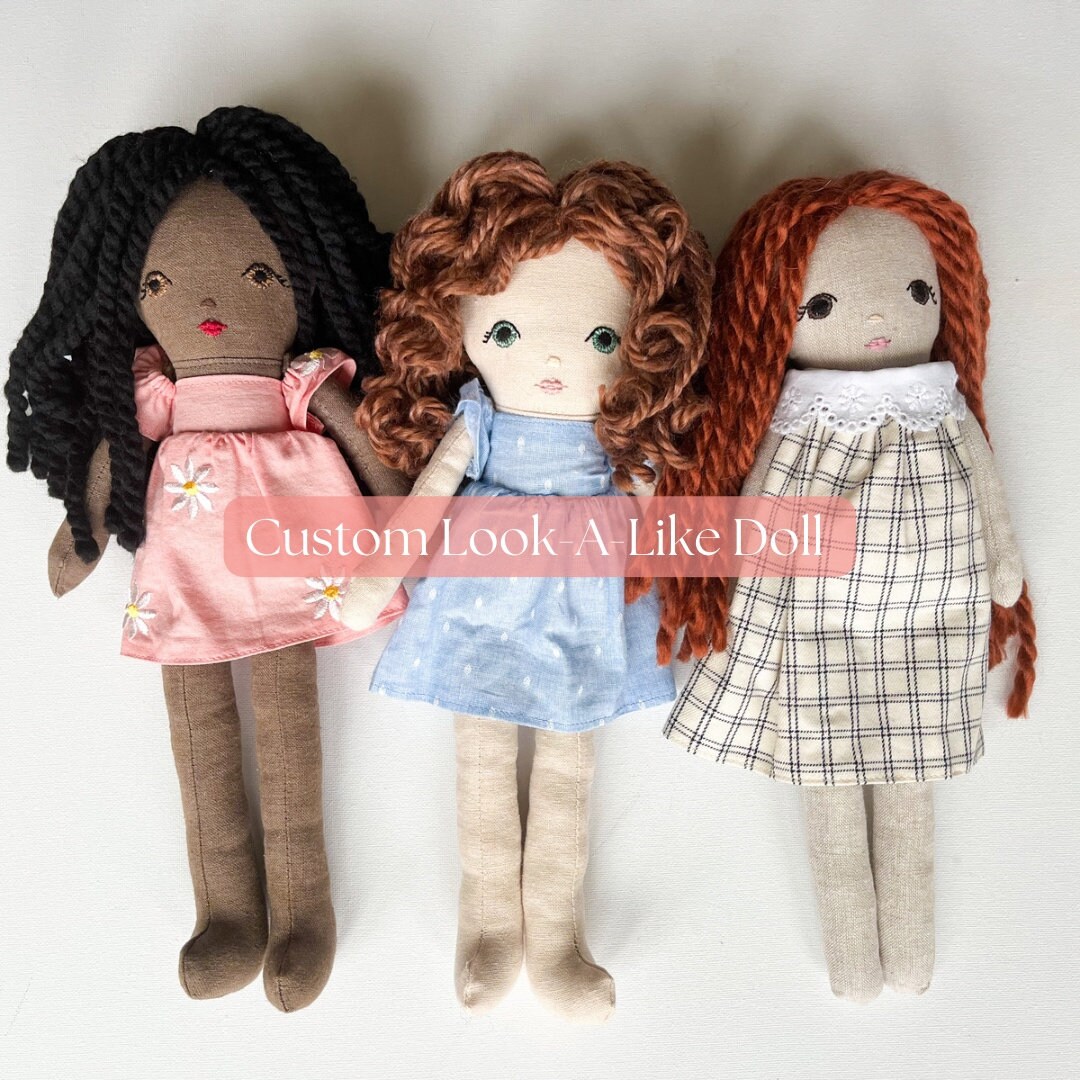 Custom Look-a-like Rag Doll Girl: Personalized Mini Me Doll - Etsy
