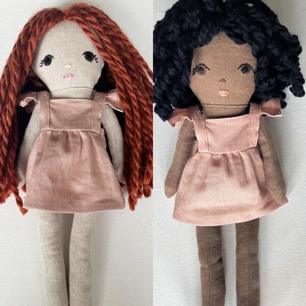 Embroidered Doll - Etsy