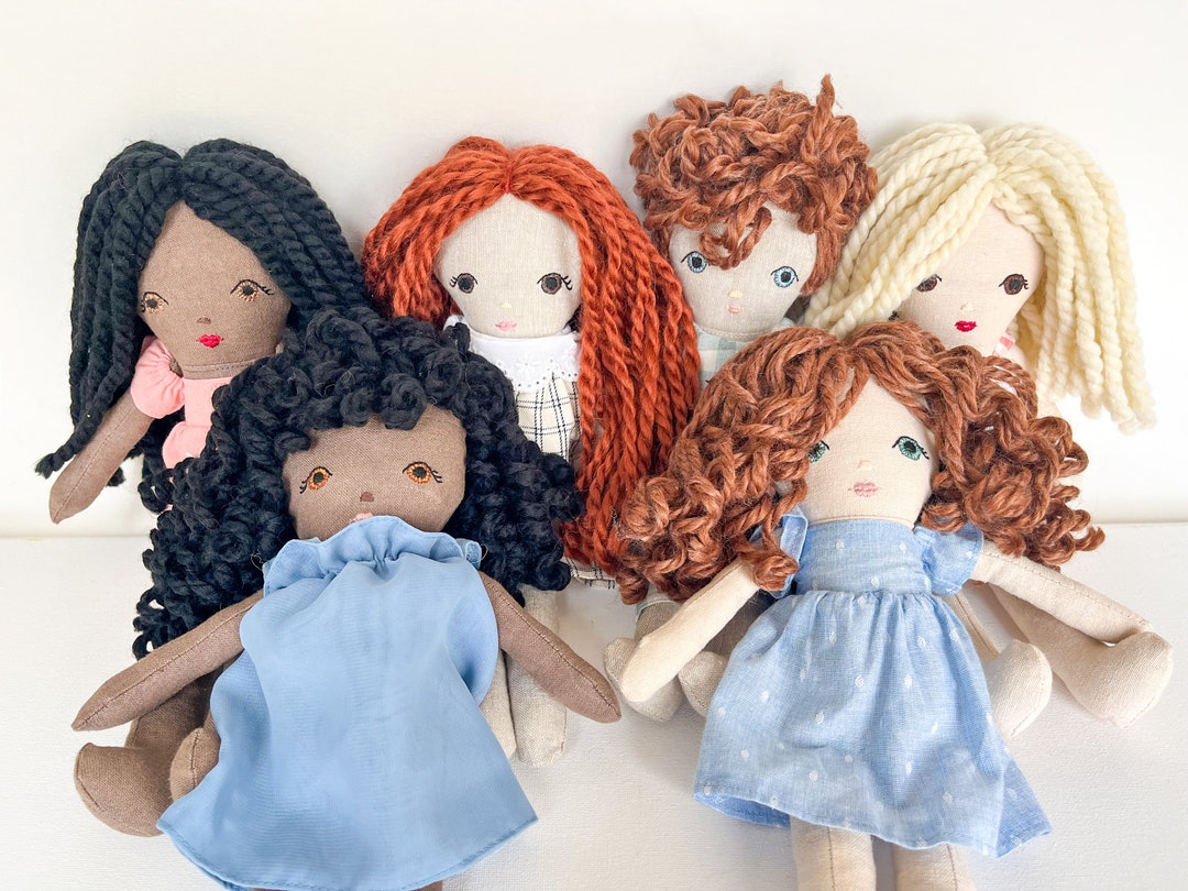 Muñeca de trapo parecida a una lista para enviar: muñeca bebé - Etsy España