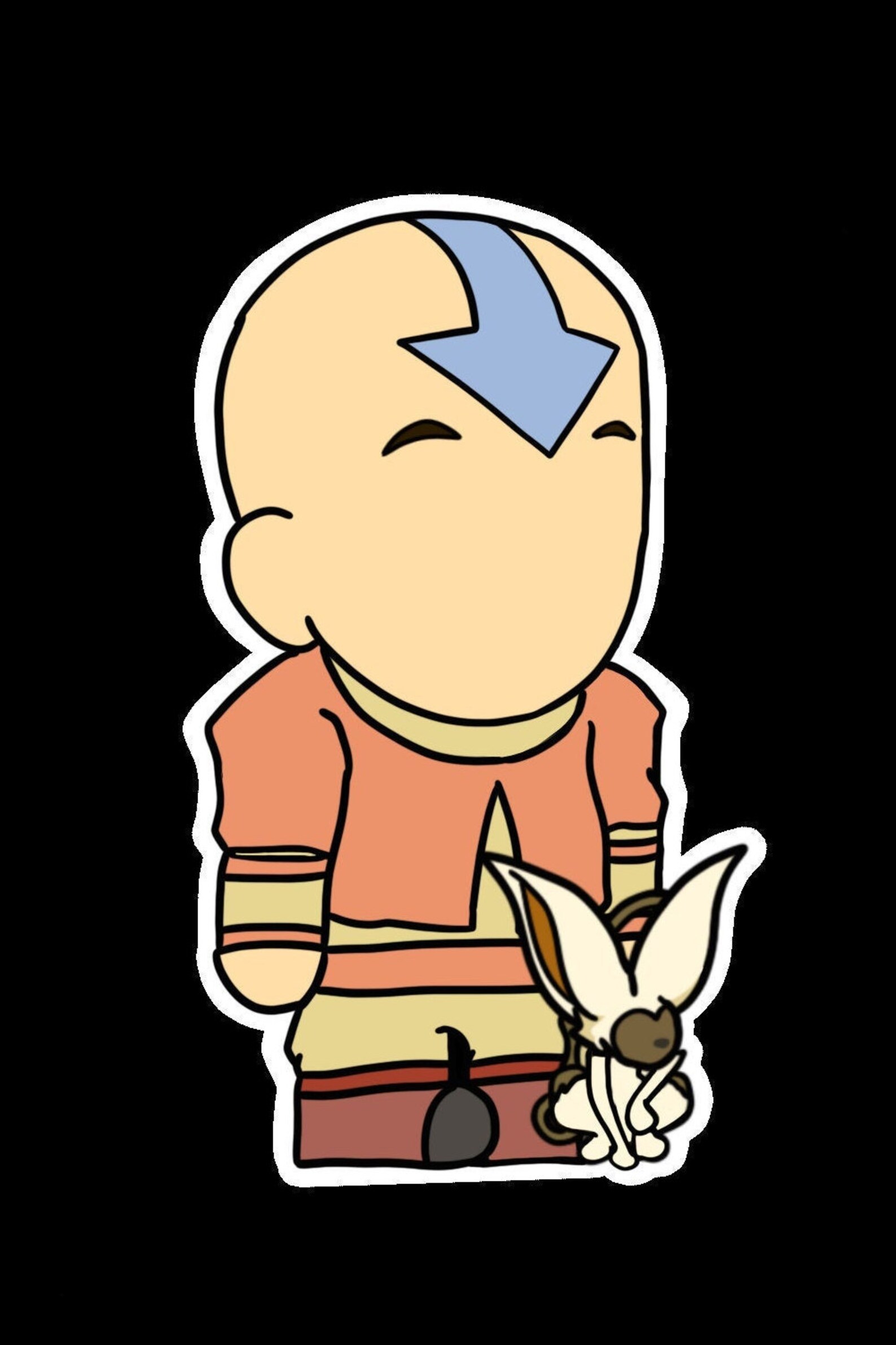 Aang Sticker: Aang from Avatar The Last Airbender | Etsy