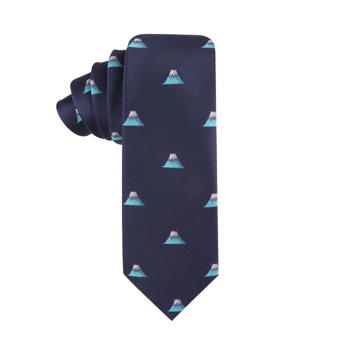Mountain Tie, Nature Adventure Necktie, Outdoor Enthusiast Tie, Hiking ...