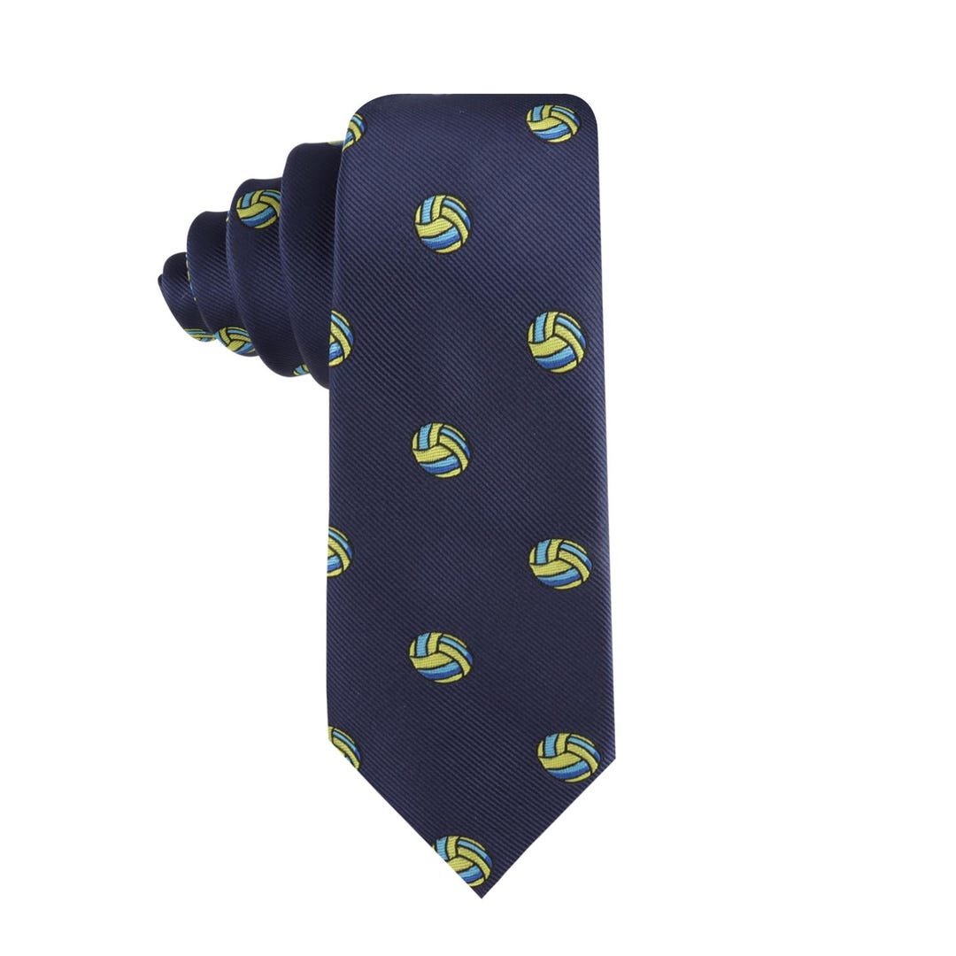 VOLLEYBALL NECKTIE, Sports Tie for Men, Novelty Volleyball Tie ...