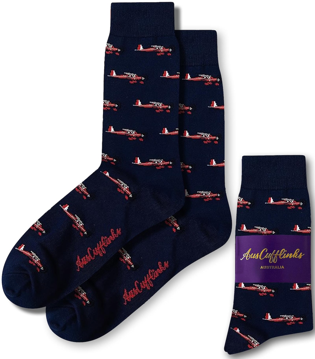 AIRPLANE Socks | Red AIRCRAFT PILOT Socks Groomsmen Socks Weddings ...