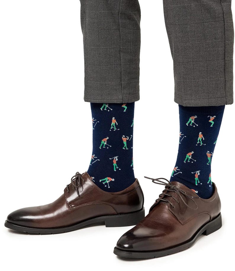Angry Golfer Socks | Men's Dress Socks Gift for Him Wedding Socks ...