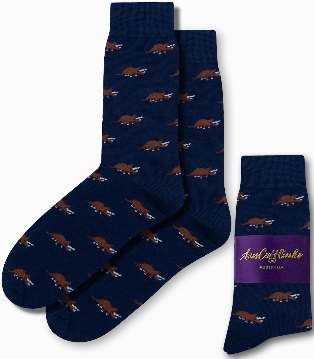 TRICERATOPS DINOSAUR SOCKS | T-rex Novelty Socks | Gift for Men ...