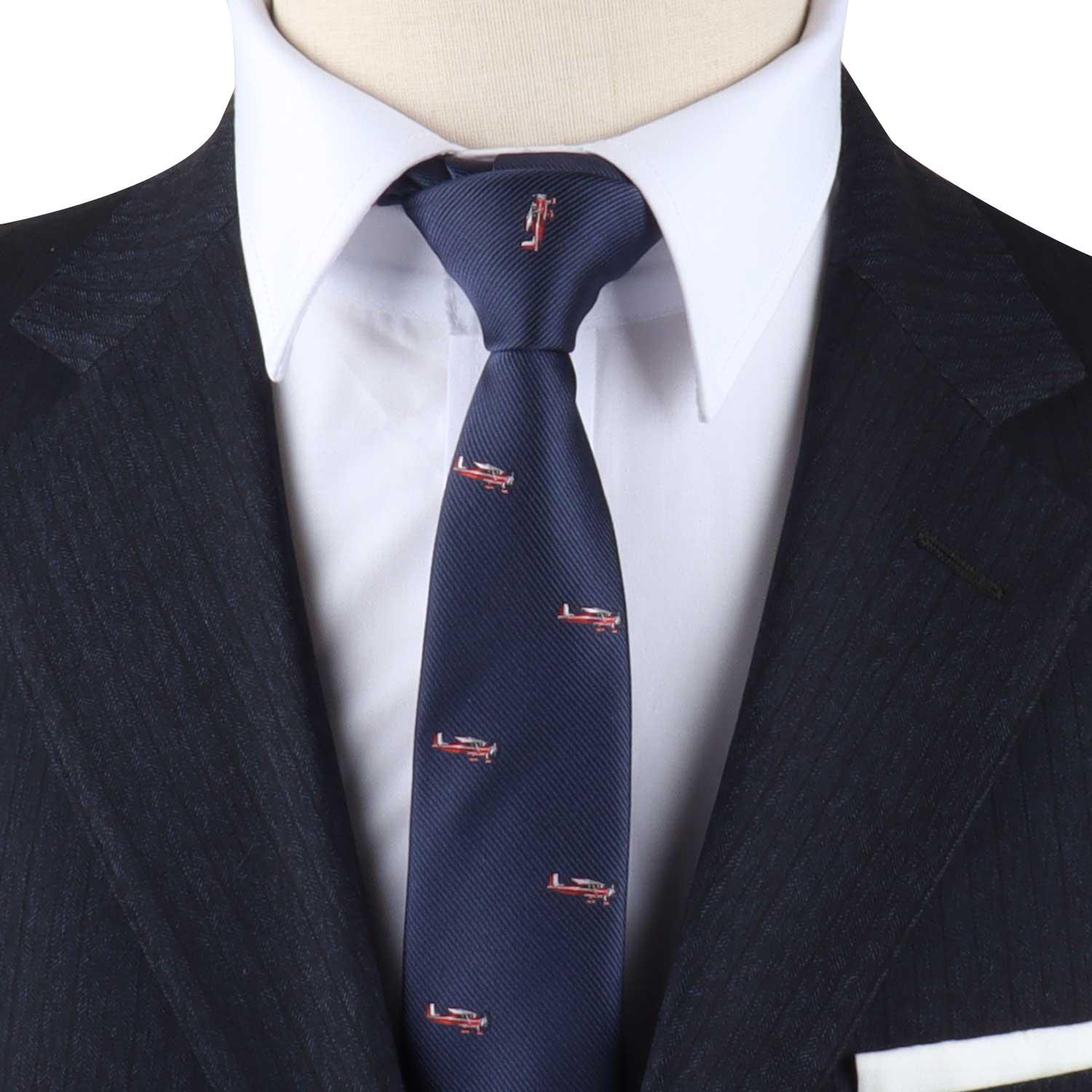 Aircraft Necktie | Classic Red Plane Airplane Tie for Men |neckties for ...