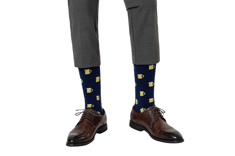 BEER SOCKS | Groomsmen and Wedding Party Sock Idea | Fun Beer-themed ...