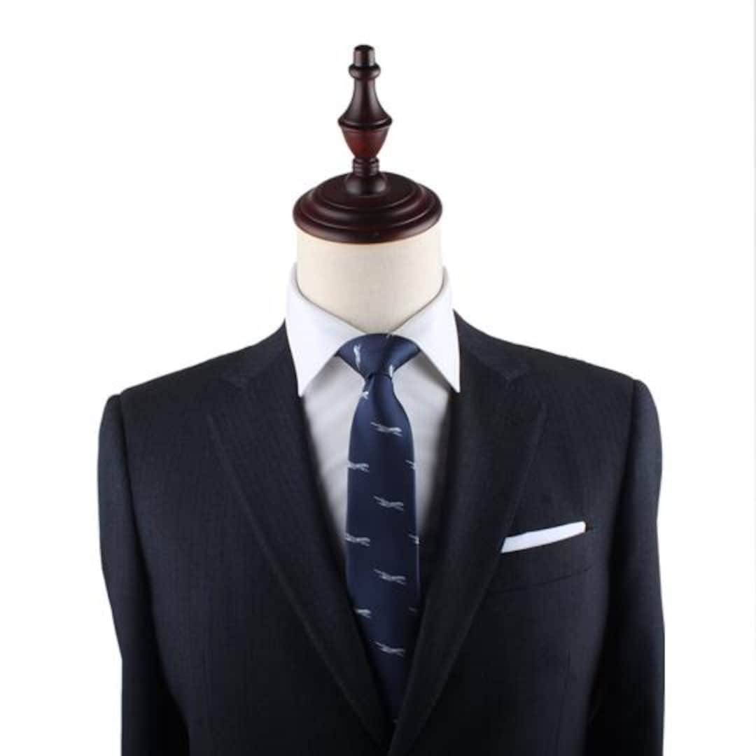 Airplane Blue Tie, Aviation Themed Necktie, Pilot Gift, Airplane Design ...