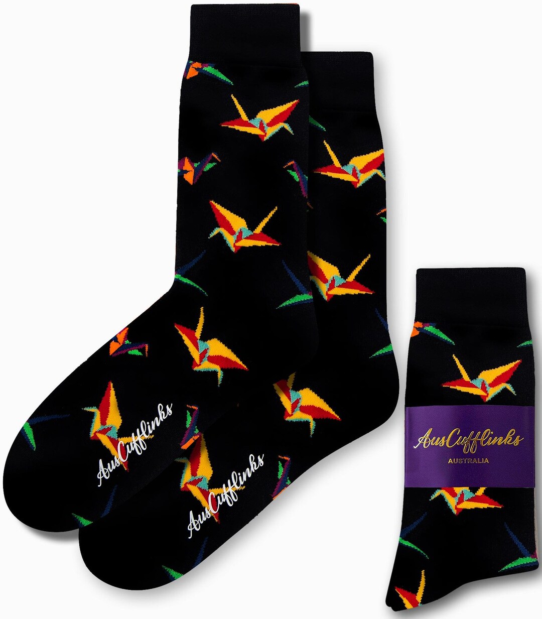 ORIGAMI SOCKS | Novelty Origami Pattern Socks for Men | Must-have Fun ...