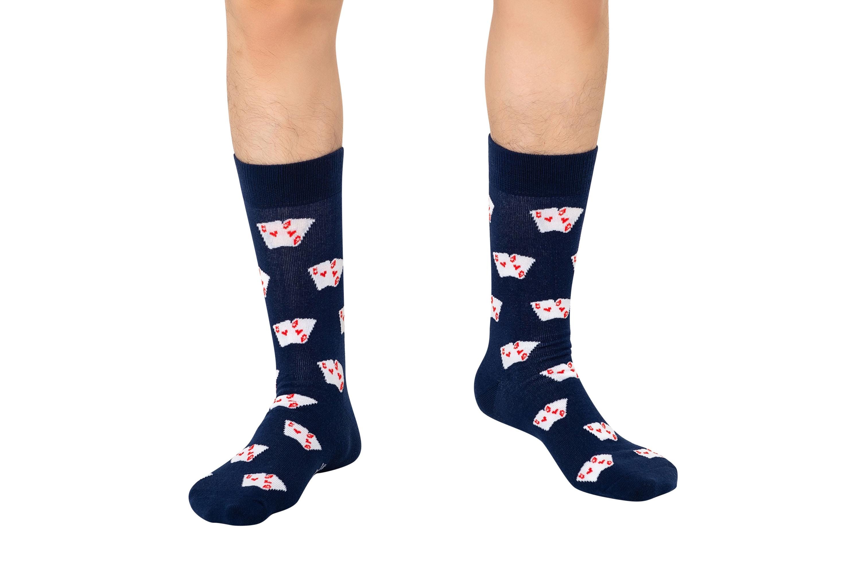 POKER SOCKS | Unique Vegas Style Collectible Socks for Men | Fun Casino ...