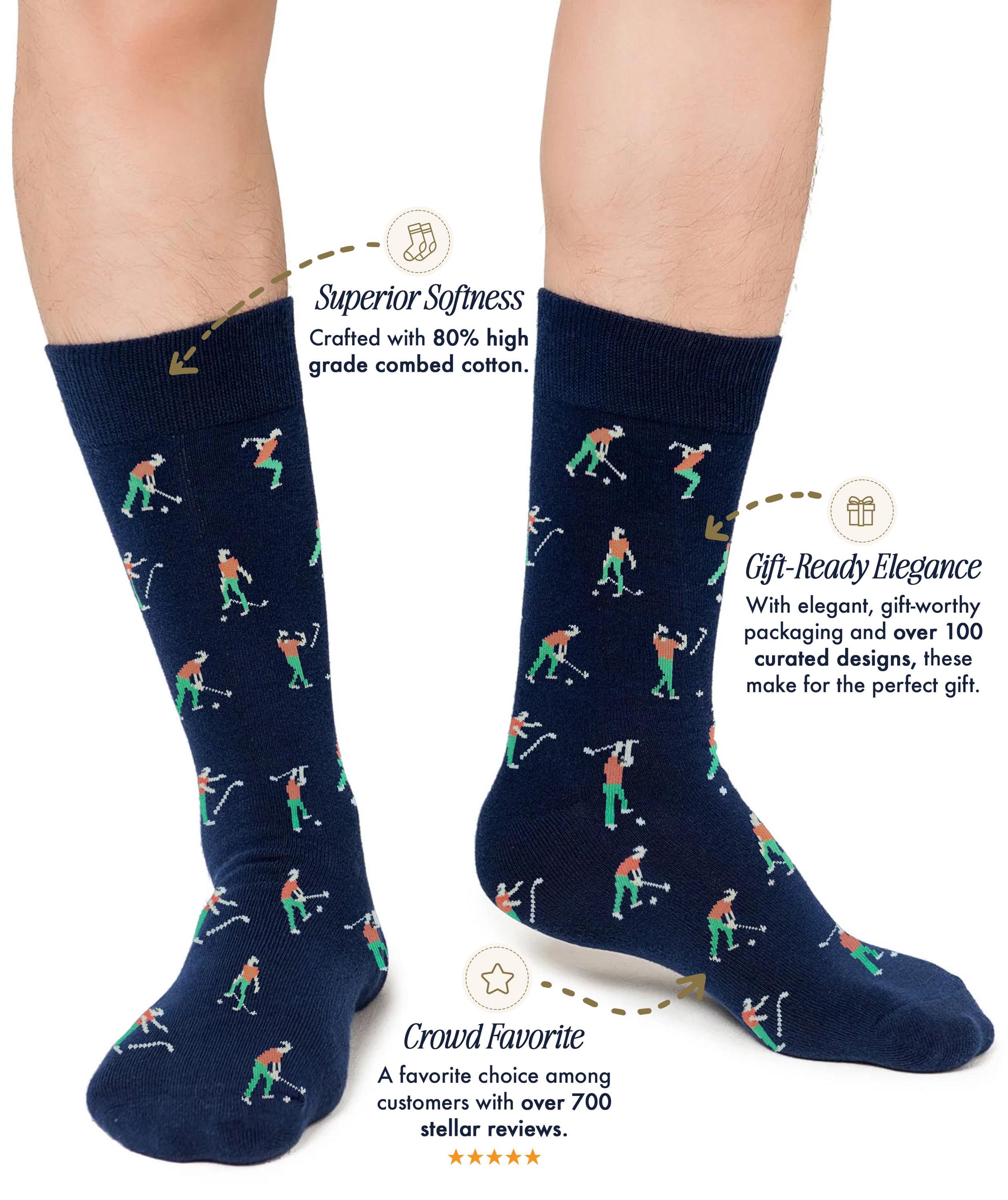 Angry Golfer Socks | Men's Dress Socks Gift for Him Wedding Socks ...