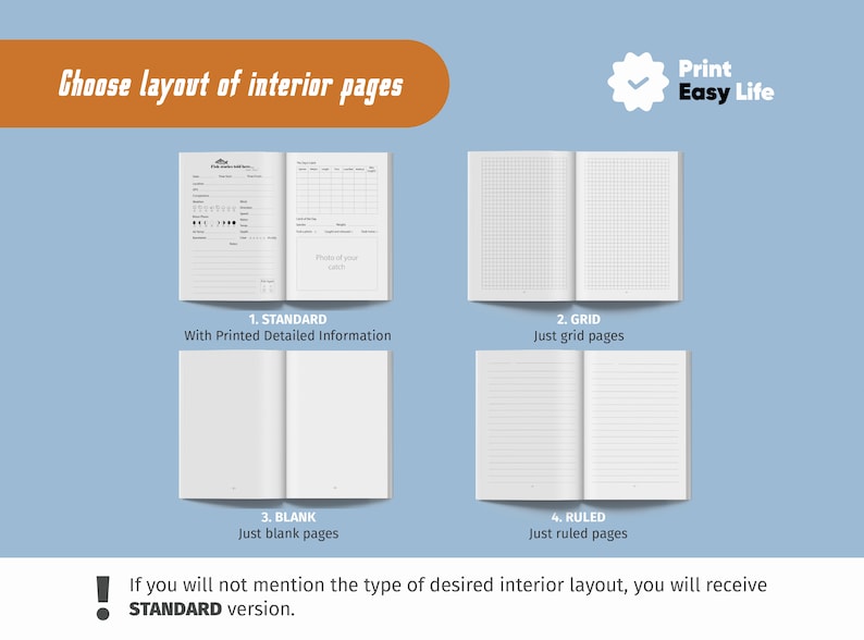 Personalized Fishing Log ! Fishing Log Book ! Fishing Diary ! Fisherman ...