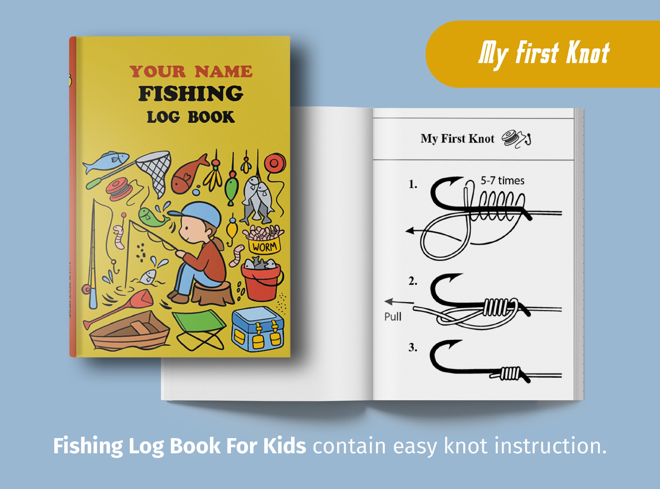 Fishing Log Book for Kids Personalized Fishing Log Book Fishing Diary ...