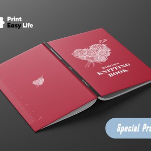 Knitting Journal ! Heart ! Knitting Notebook ! Can Be Personalized ...
