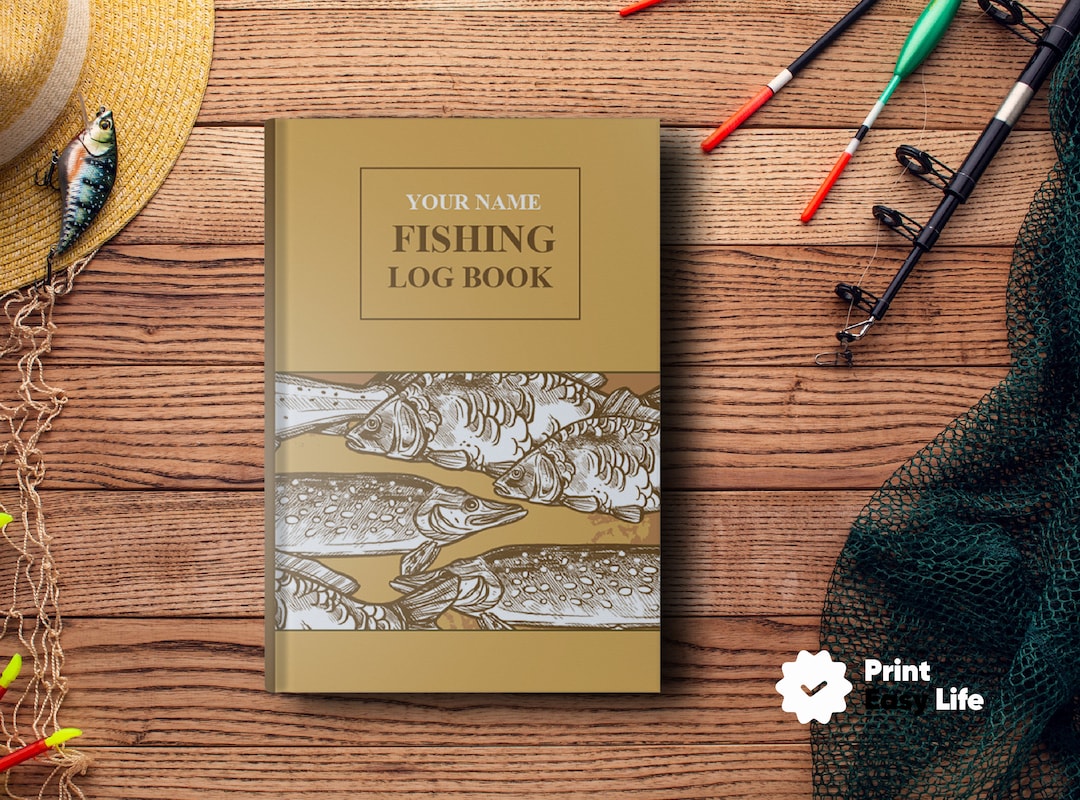 Personalized Fishing Log Fishing Log Book Fishing Diary Fisherman's ...