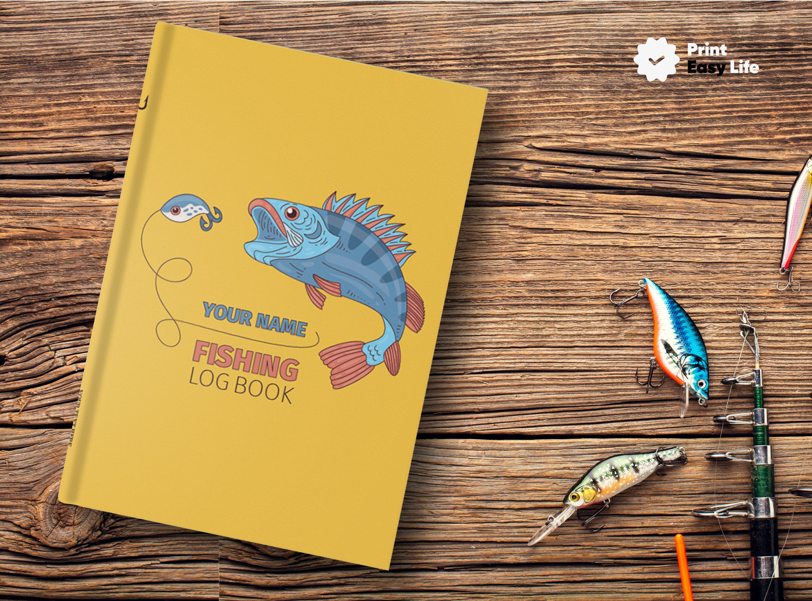Fishing Log Book | Personalized Angler Trip Log, Catch Record ...