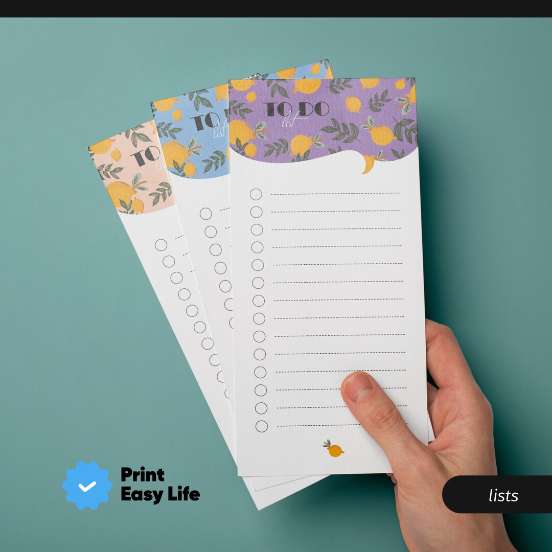 Printable to Do List ! Lemon ! to Do PDF ! Instant Download ! To-do ...
