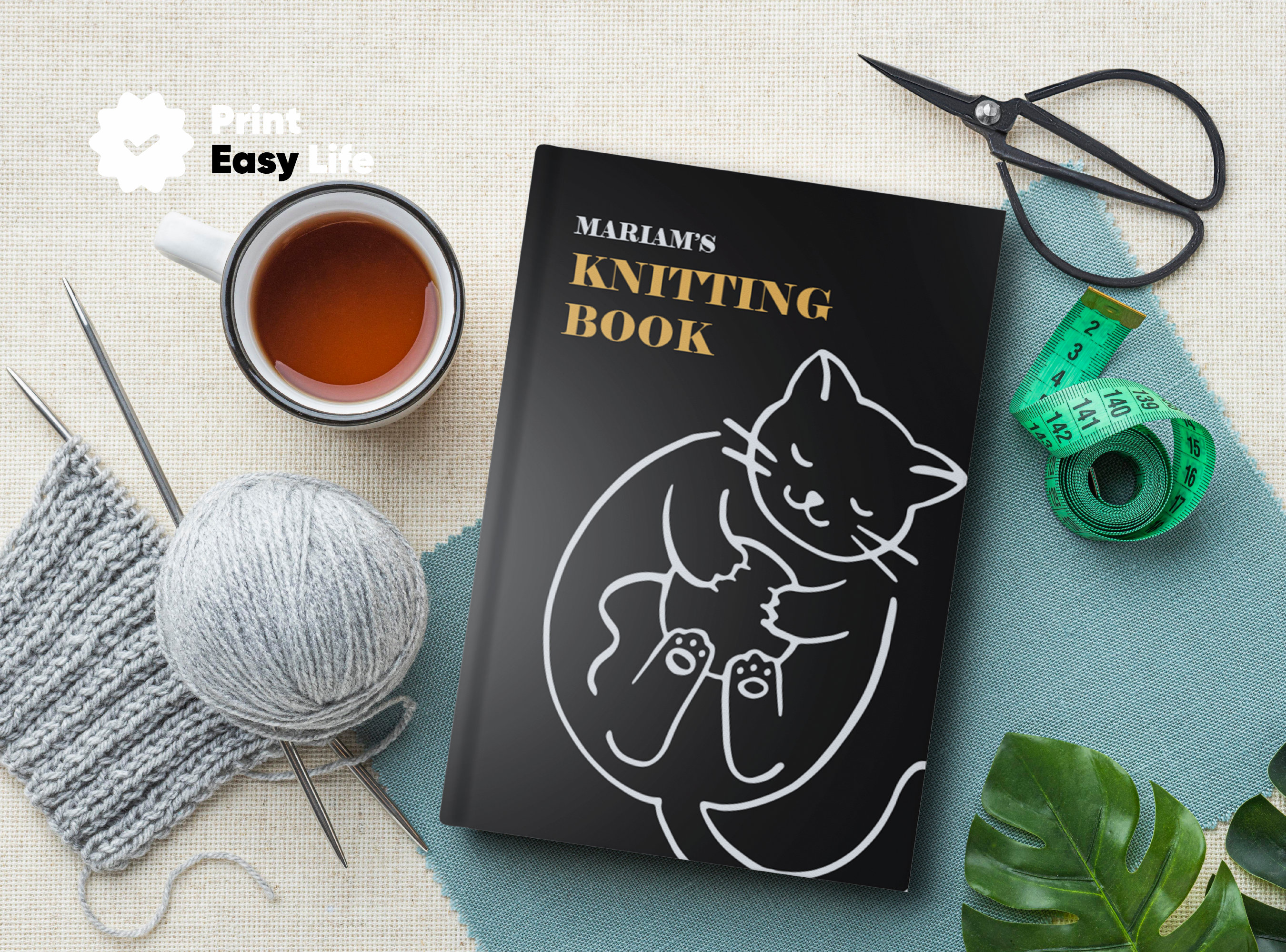 Knitting Journal Cat Knitting Notebook Can Be - Etsy