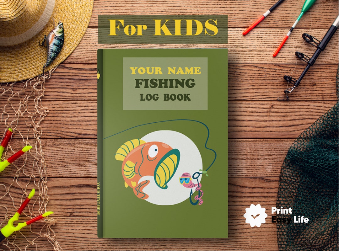 Fishing Log Book for Kids ! Personalized Fishing Log Book ! Fishing ...