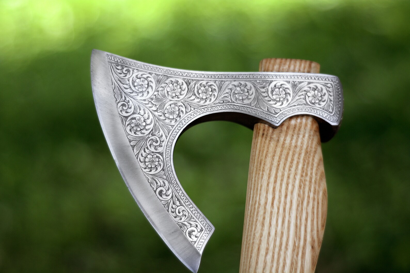Engraved Axe Viking Axe Unique Design Axe Hard Steel Axe | Etsy