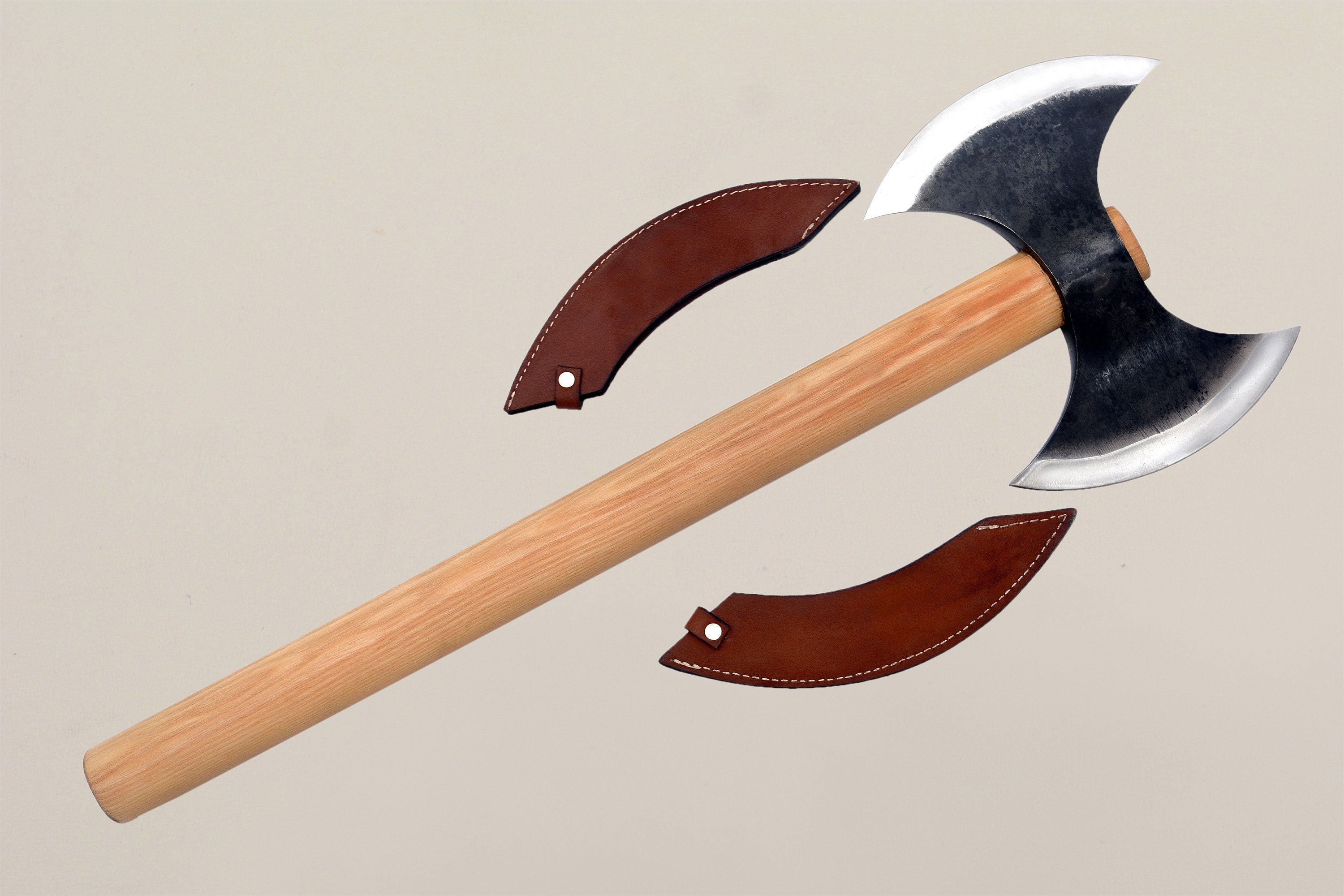 Double Blade Axe Viking Axe Unique Design Axe Hard Steel | Etsy UK