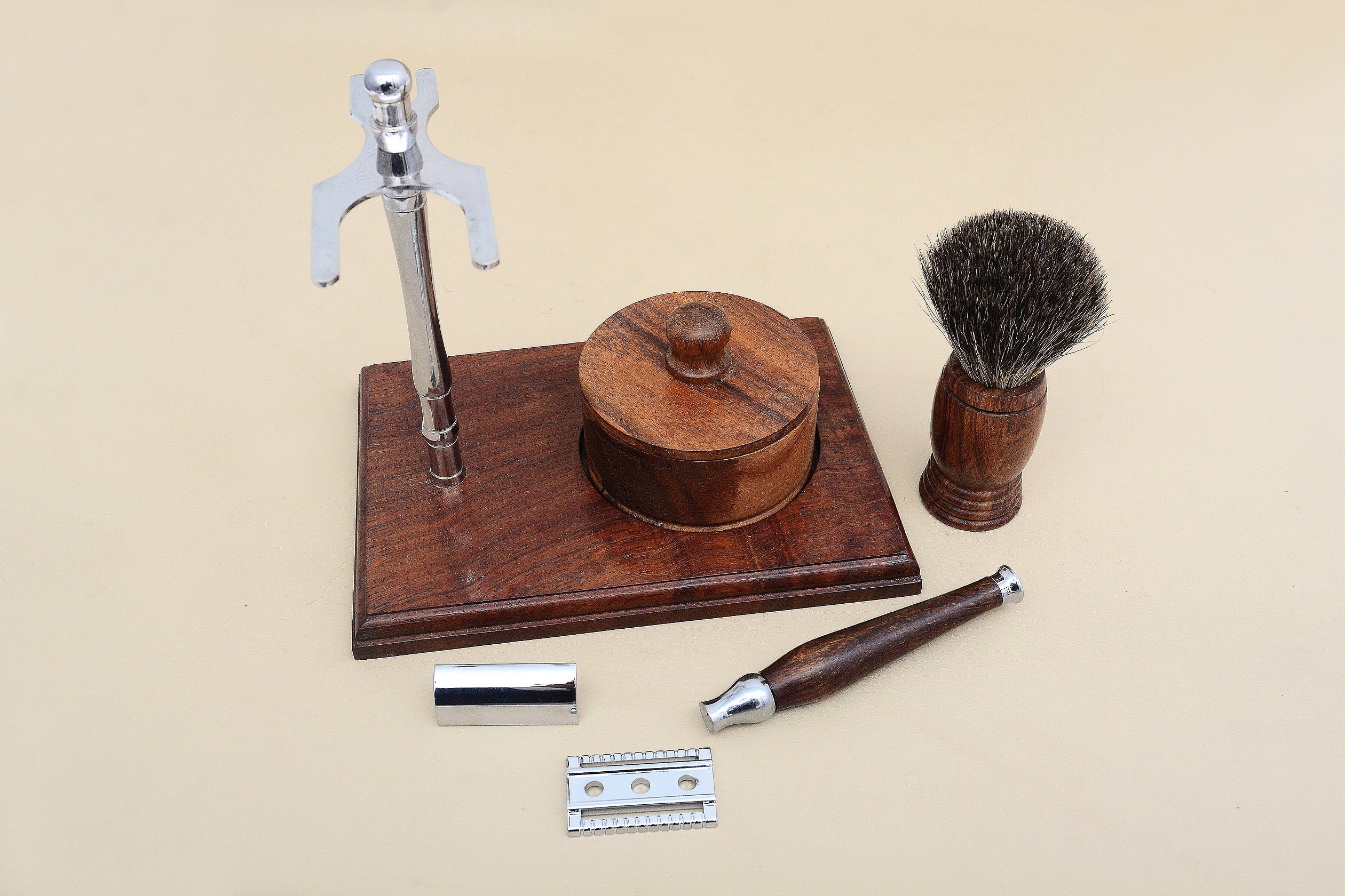 Handmade Shaving Set Wooden Shaving Set Gift Shaving Kits | Etsy