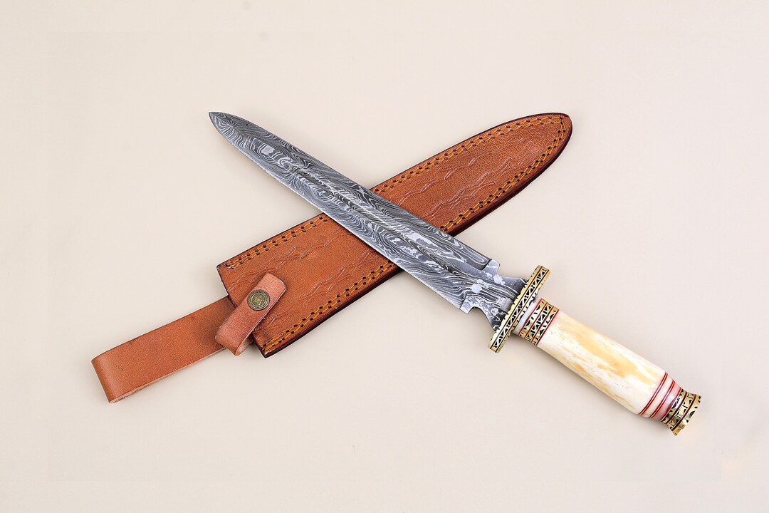 Kunst Dolch Messer, von Hand gemacht, Geschenkmesser, Stahl Klinge ...